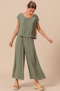 The Raffin Woven Set in Olive – Mae Threads Clothing